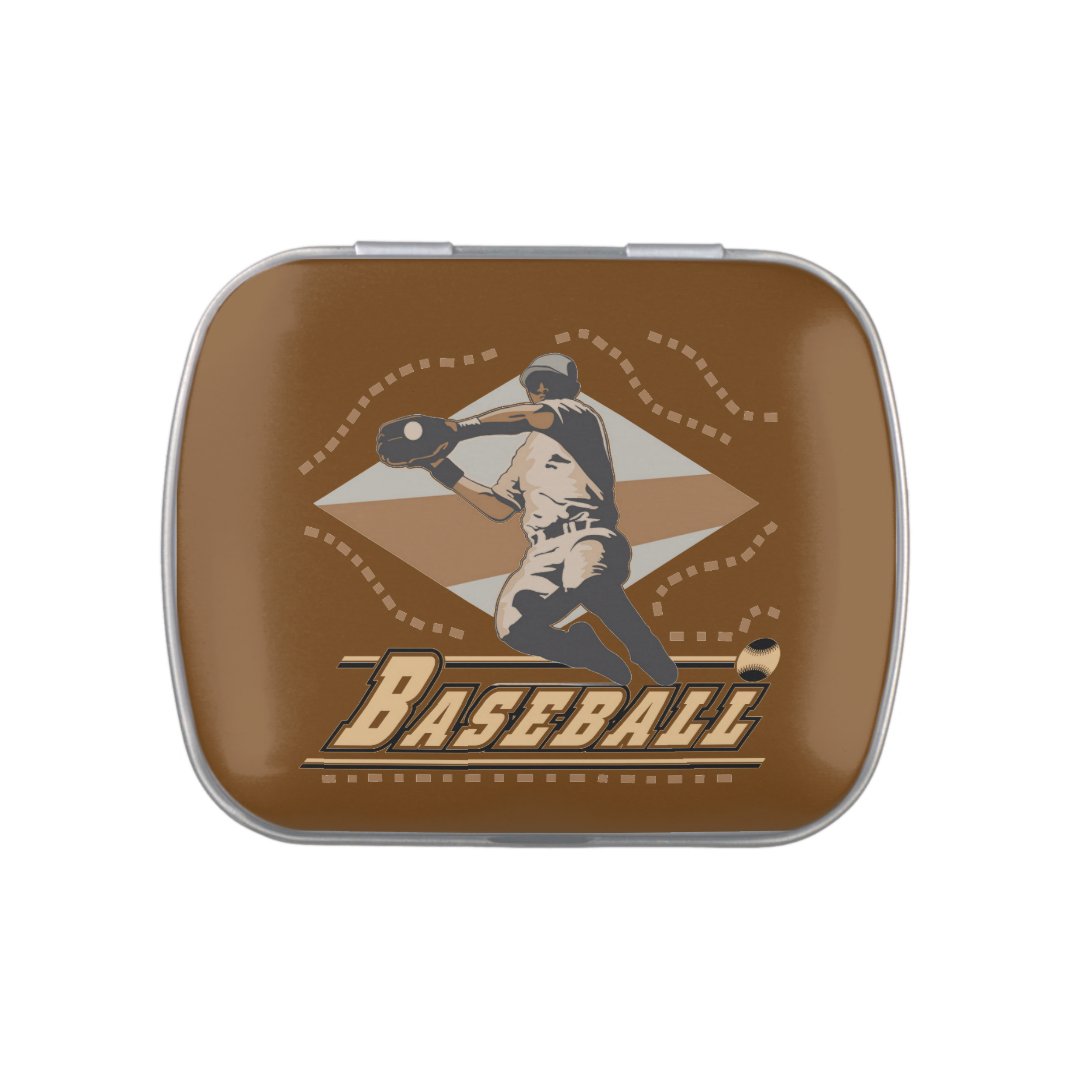 Baseball Player Candy Tins | Zazzle