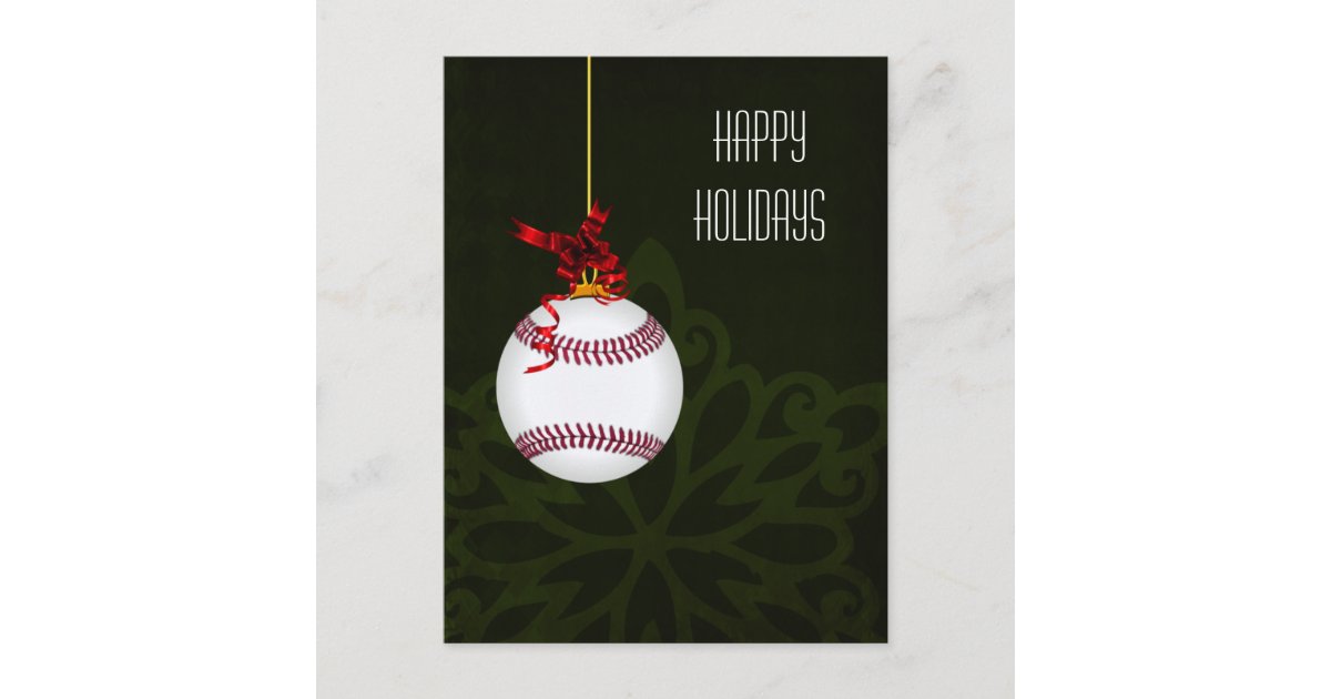 baseball player Christmas Cards | Zazzle