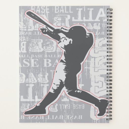 Baseball Player Design Weekly/Monthly Planner | Zazzle