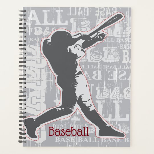 Baseball Player Design Weekly/Monthly Planner | Zazzle.com