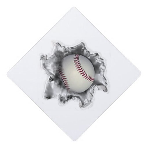 Baseball Player Graduation Cap Topper | Zazzle