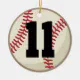 Baseball Player Number 11 Ornament | Zazzle