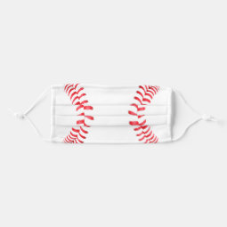 Baseball Player or Fan Adult Cloth Face Mask | Zazzle