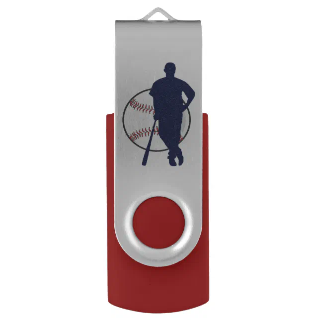 Baseball Player Personalized USB Flash Drive | Zazzle