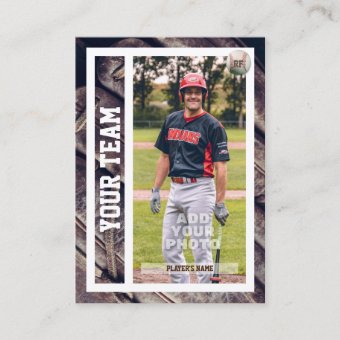 Baseball Player Trading Card Souvenir | Zazzle