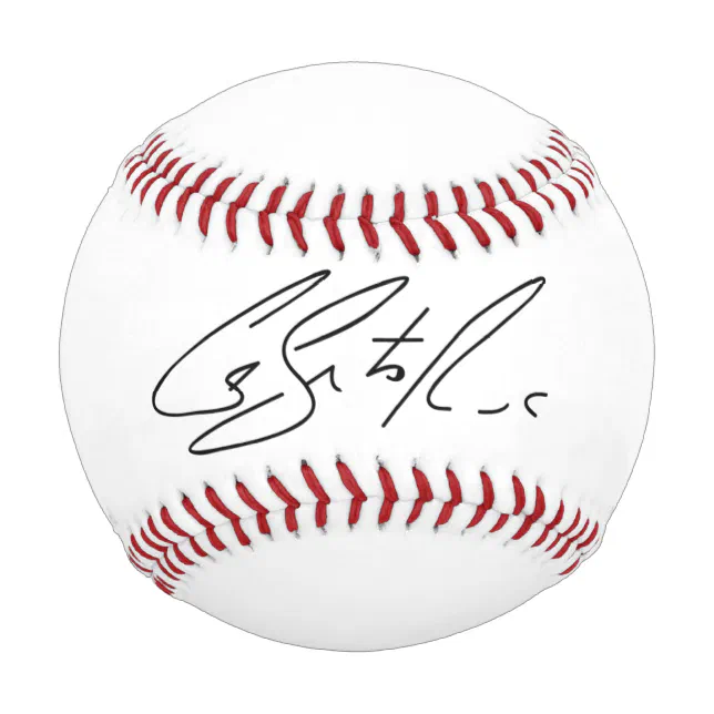 Baseball players autographed ball collectors item | Zazzle