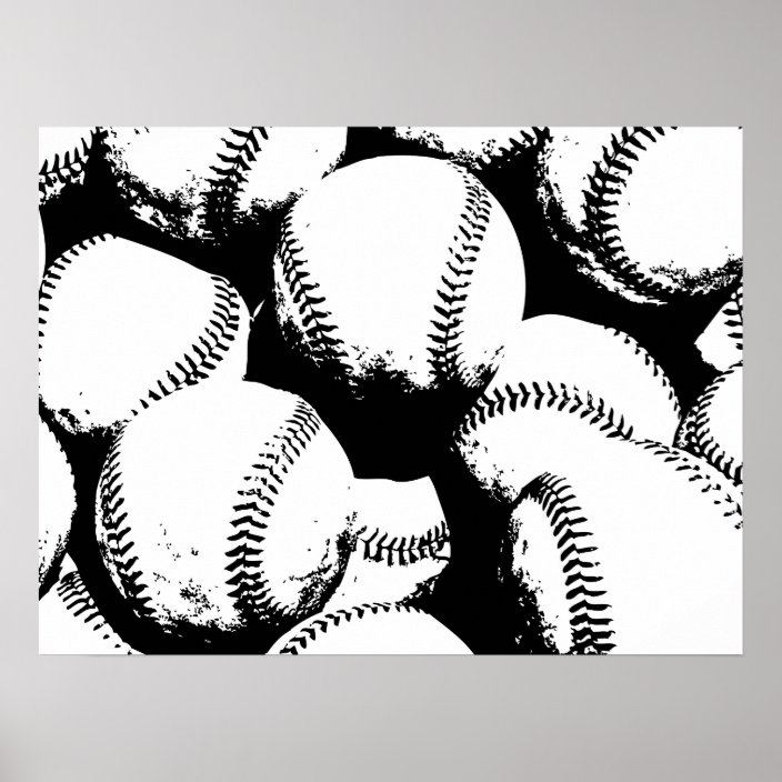 Baseball Pop Art - Sports Baseballs Poster | Zazzle.com