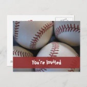 Baseball Postcard Invitation | Zazzle