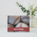 Baseball Postcard Invitation | Zazzle