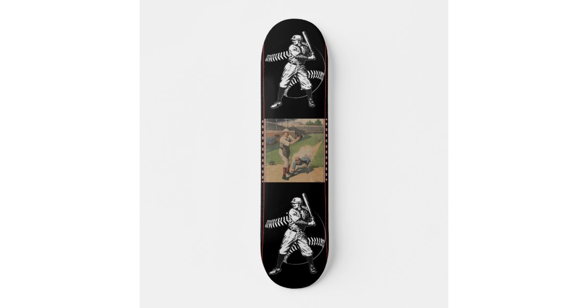 Baseball Poster Skateboard | Zazzle