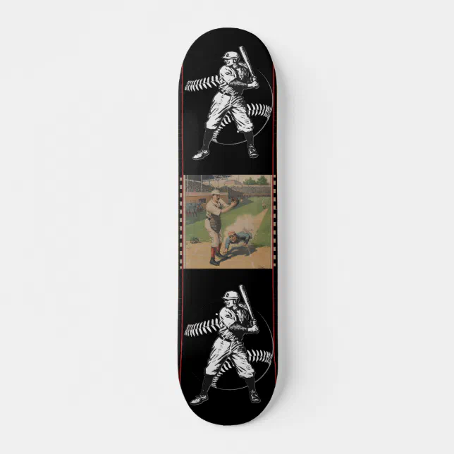 Baseball Poster Skateboard | Zazzle