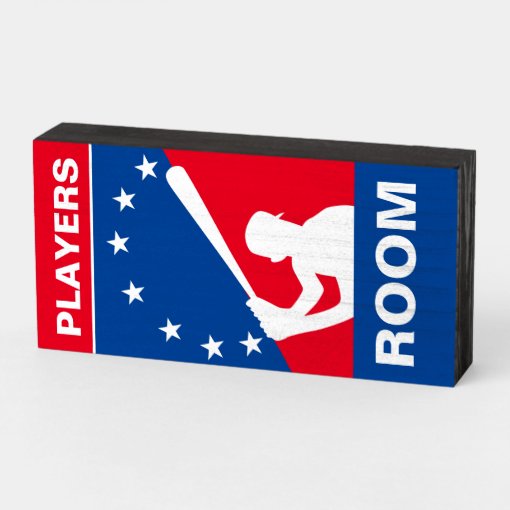 Baseball Room Wooden Box Sign | Zazzle