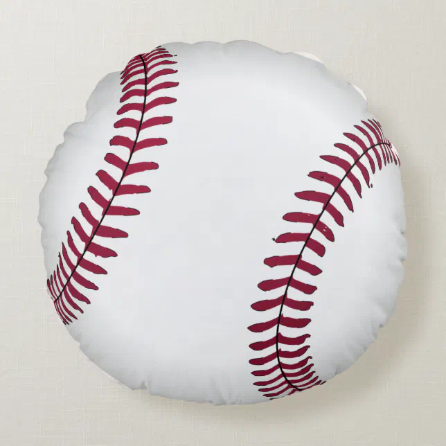 Baseball Round Bed Throw Pillow Boy's Room | Zazzle