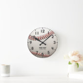 Baseball Round Clock | Zazzle