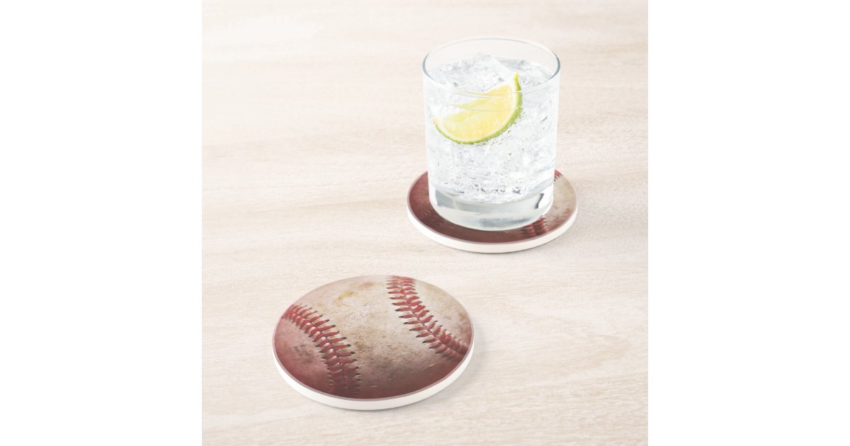 Baseball Round Sandstone Coasters | Zazzle