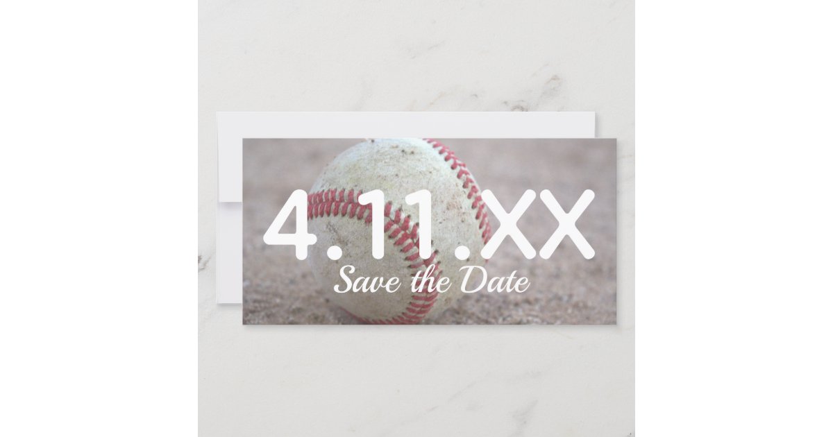 Baseball Save the Date | Zazzle