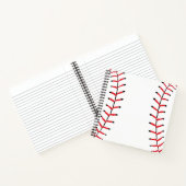 Baseball Seams Sports Style Baseball Theme Notebook | Zazzle
