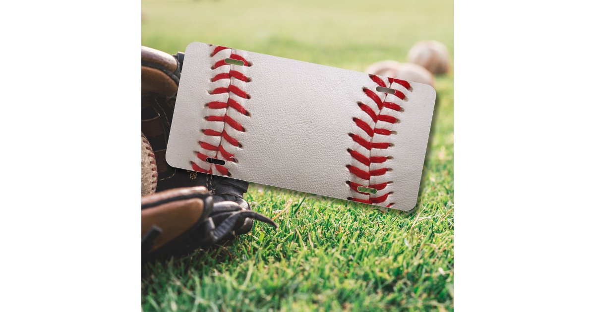 Baseball Softball License Plate | Zazzle