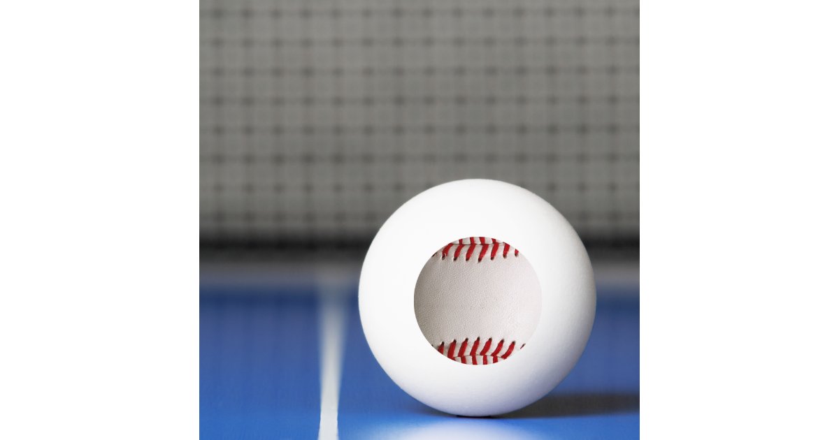 Baseball Softball Ping-Pong Ball | Zazzle