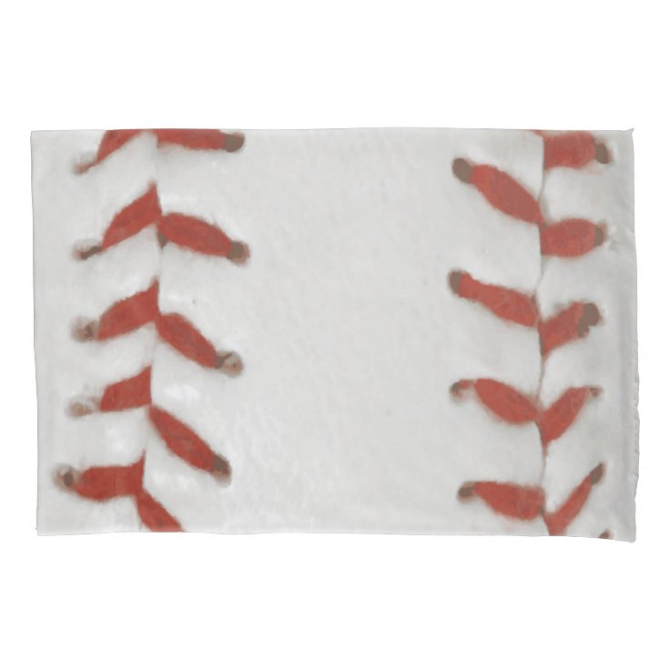 Baseball Softball Print Pattern Background Pillow Case | Zazzle