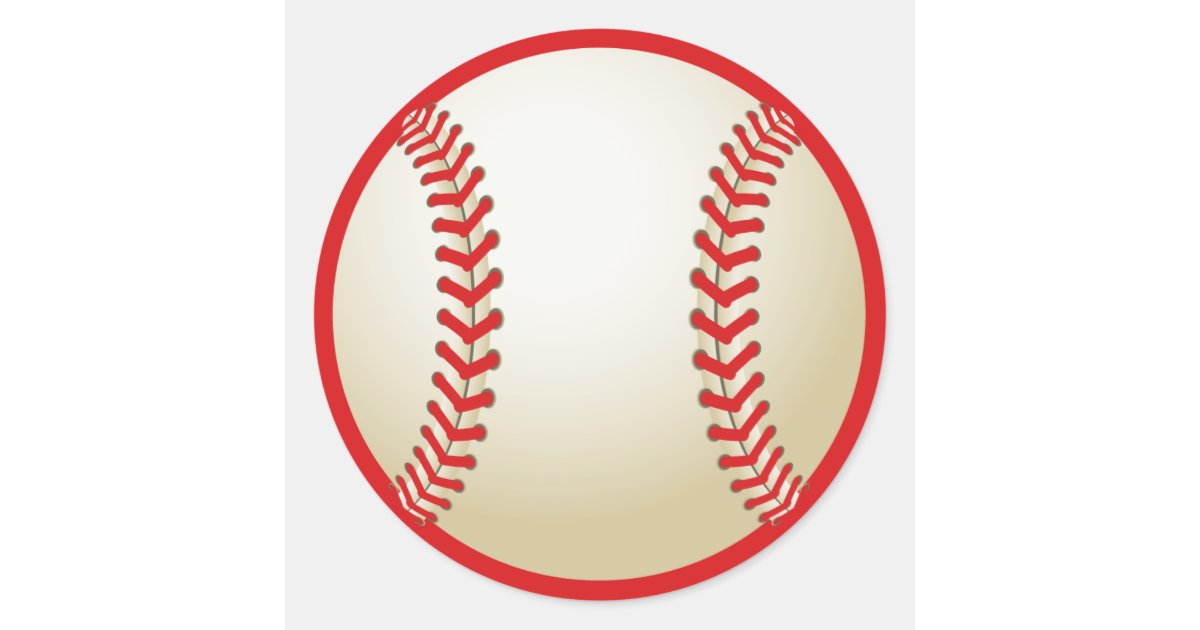 Baseball Sport All Star Birthday Baby Shower Favor Classic Round ...
