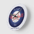 Baseball Sports Bar Sign Wall Clock | Zazzle
