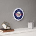 Baseball Sports Bar Sign Wall Clock | Zazzle