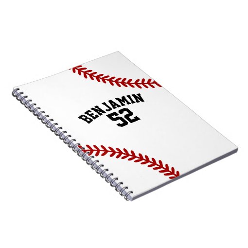 baseball sports Baseball coach Notebook | Zazzle