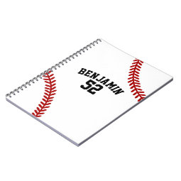 baseball sports Baseball coach Notebook | Zazzle