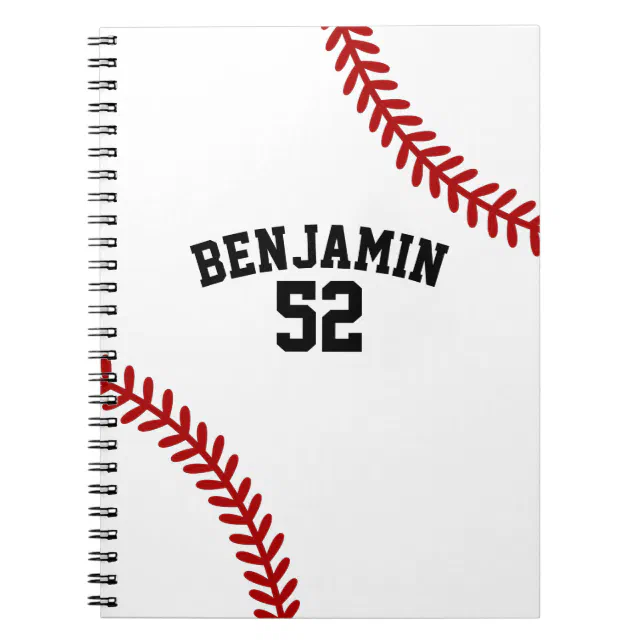 baseball sports Baseball coach Notebook | Zazzle