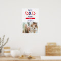 Baseball Sports Best Dad Ever Photo Fathers Day Poster | Zazzle