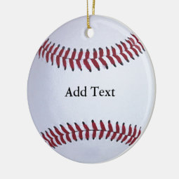 Baseball Sports Ceramic Ornament | Zazzle