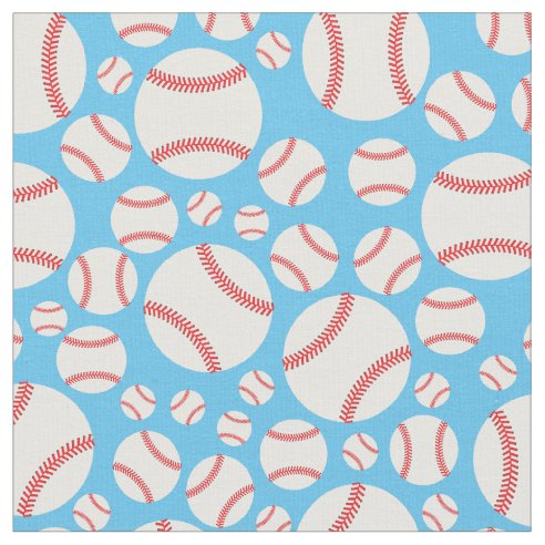 Baseball Fabric | Zazzle