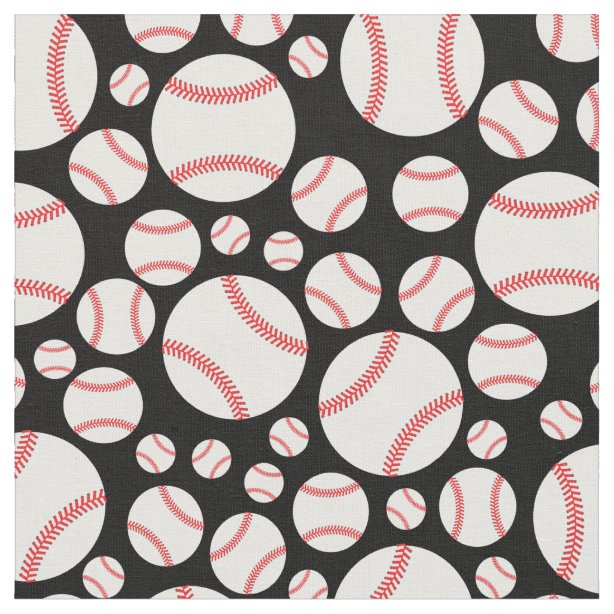 Baseball Fabric | Zazzle