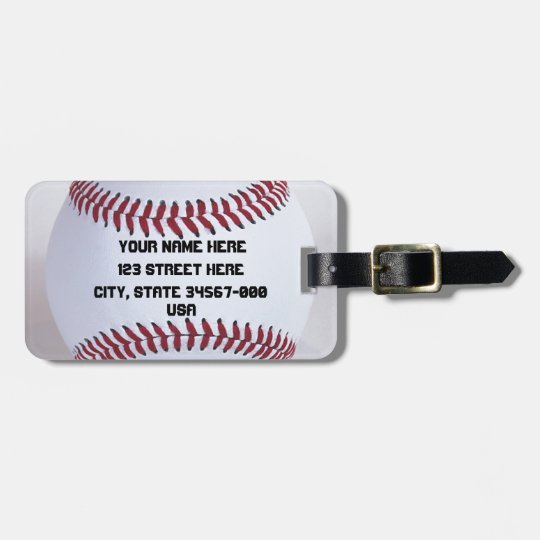 Baseball Sports Luggage Tag | Zazzle.com
