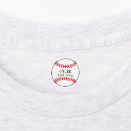 Baseball Sports Name and Class Kids' Labels | Zazzle
