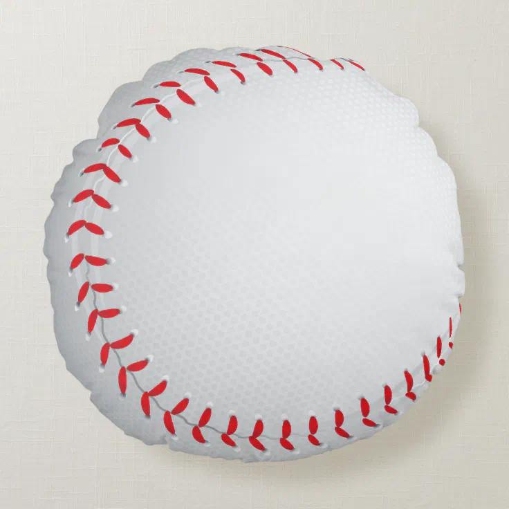 Baseball Sports Round Pillow | Zazzle