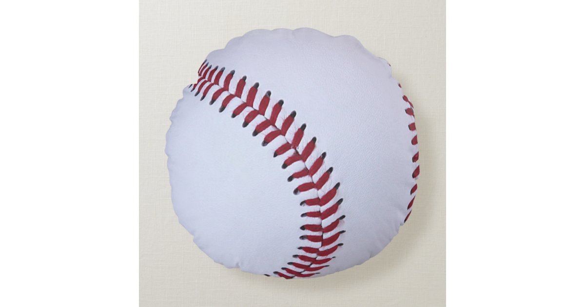 Baseball Sports Round Pillow | Zazzle