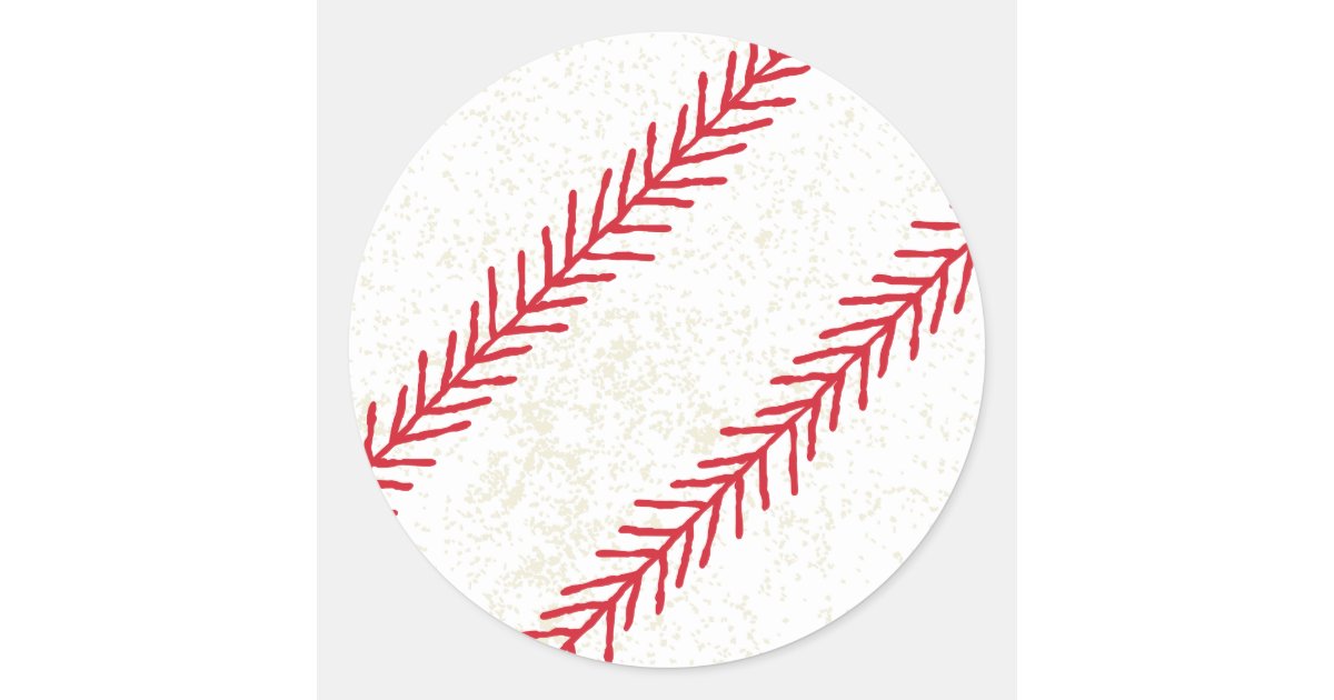 Baseball Stitch Stickers | Zazzle