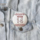 Baseball Stitches Player Number 14 and Custom Name Pinback Button | Zazzle