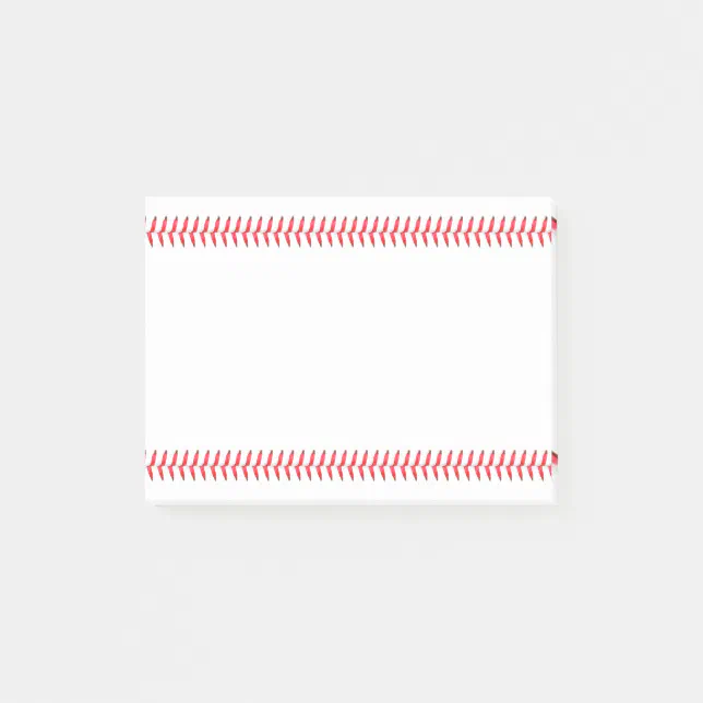 Baseball Stitches Sport Themed Post-it Notes | Zazzle