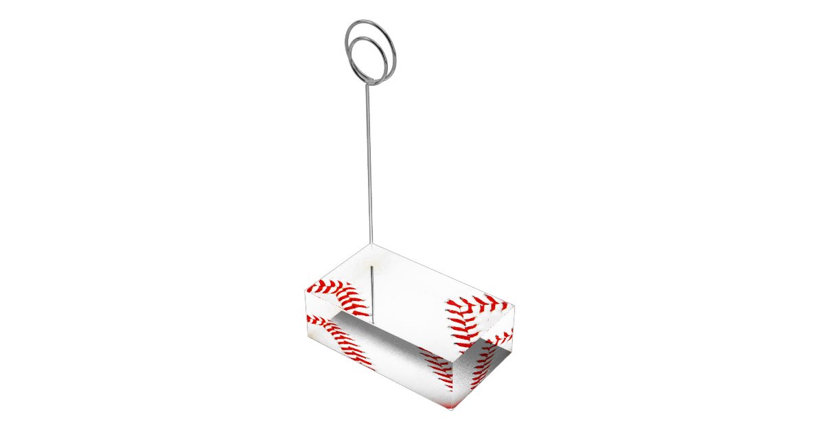 Baseball Table Card Holder | Zazzle