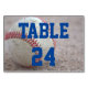 Baseball Table Number | Zazzle
