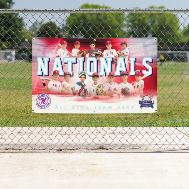 Baseball Team Banner - Personalized and Editable | Zazzle
