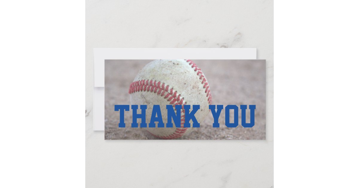 Baseball Thank You Card | Zazzle.com