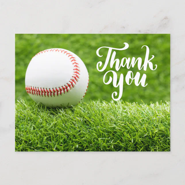 Baseball Thank you Card | Zazzle