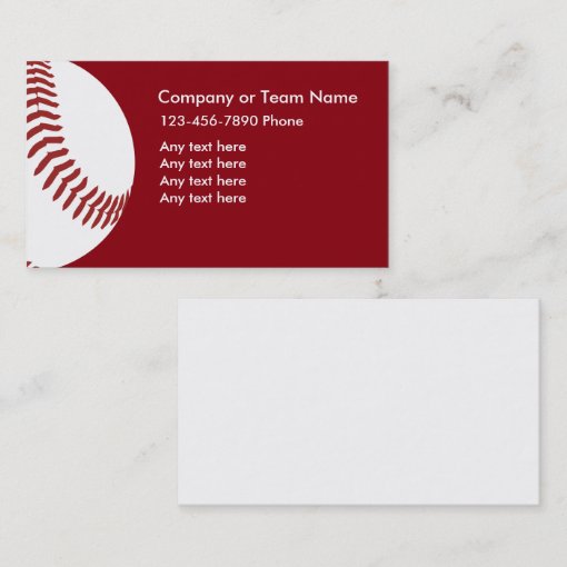 Baseball Theme Business Cards | Zazzle