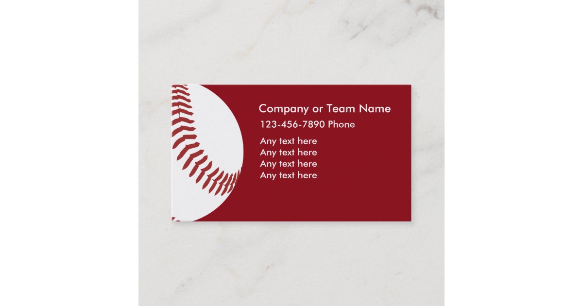 Baseball Theme Business Cards | Zazzle