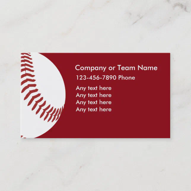 Baseball Theme Business Cards | Zazzle