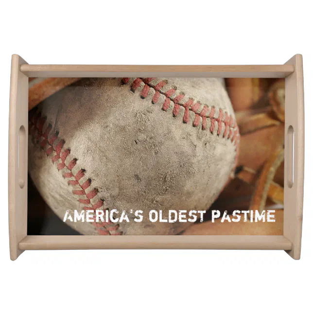 Baseball Theme Serving Tray | Zazzle
